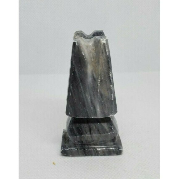 Unbranded | Games | Rook Marble Vintage Hand Carved Grey White Chess ...